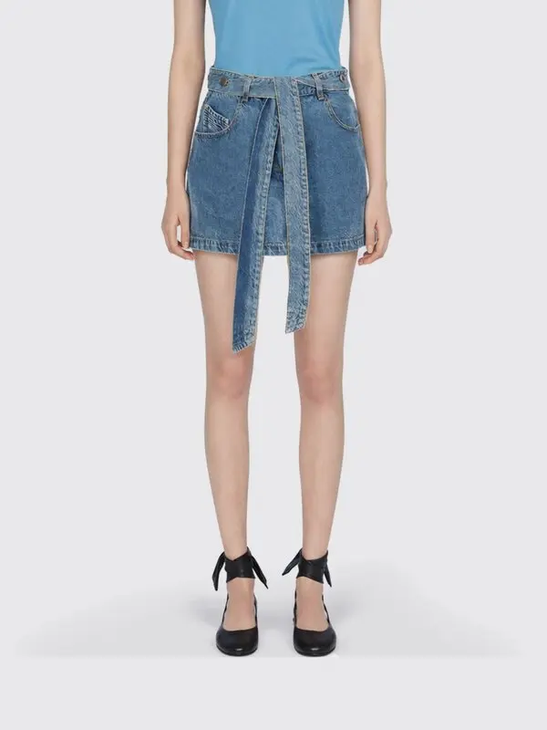 Attico Cotton Mini Skirt