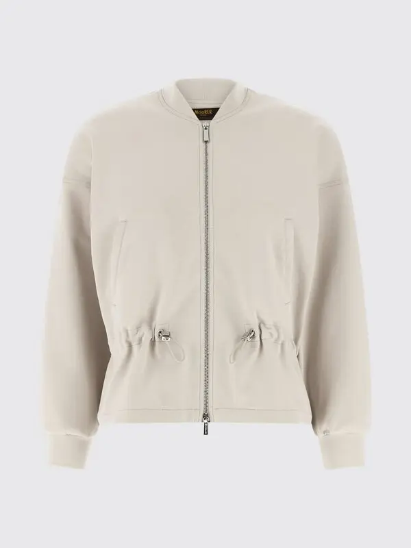 MOORER Cotton Blend Bomber Jacket