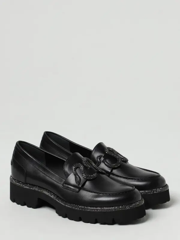 Rene Caovilla Loafers With Embellished Detail