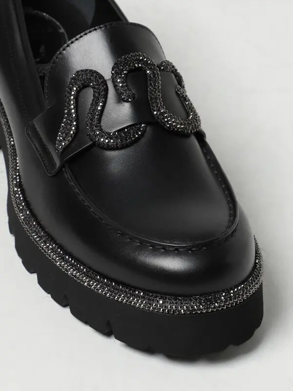 Rene Caovilla Loafers With Embellished Detail