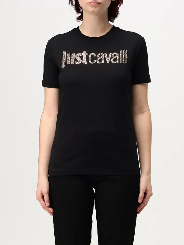 Just Cavalli Embellished Logo T-shirt