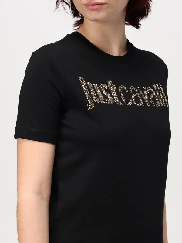 Just Cavalli Embellished Logo T-shirt