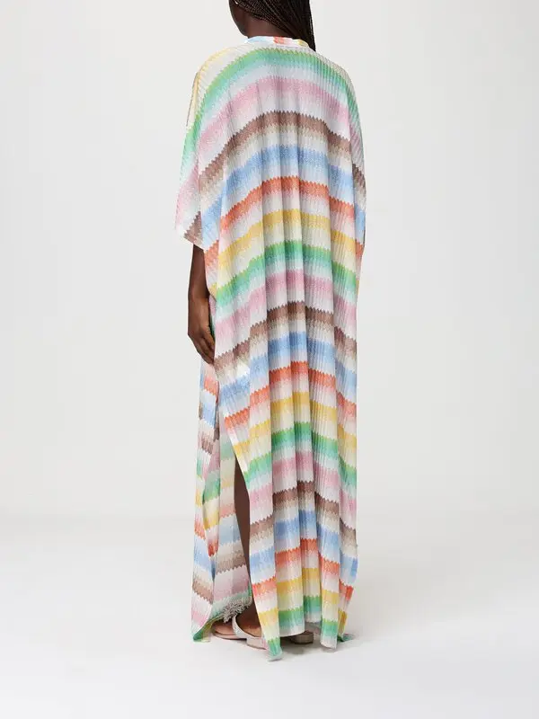 Missoni Multicolor Striped Viscose Kaftan Dress