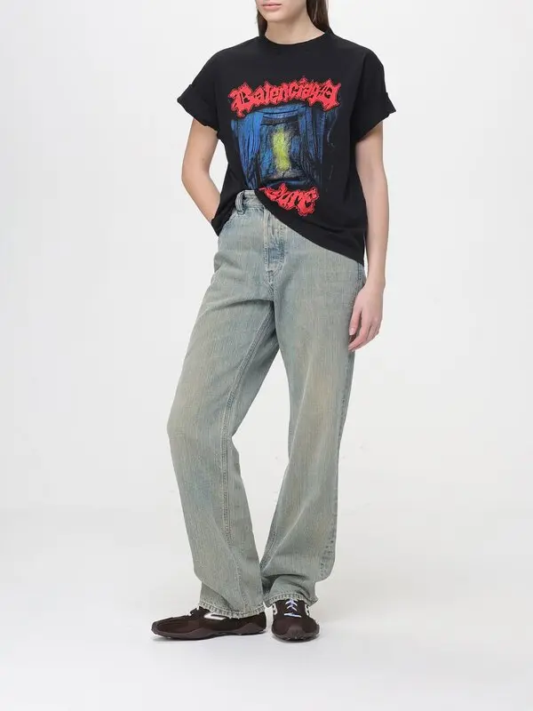 Balenciaga Printed Cotton T-shirts