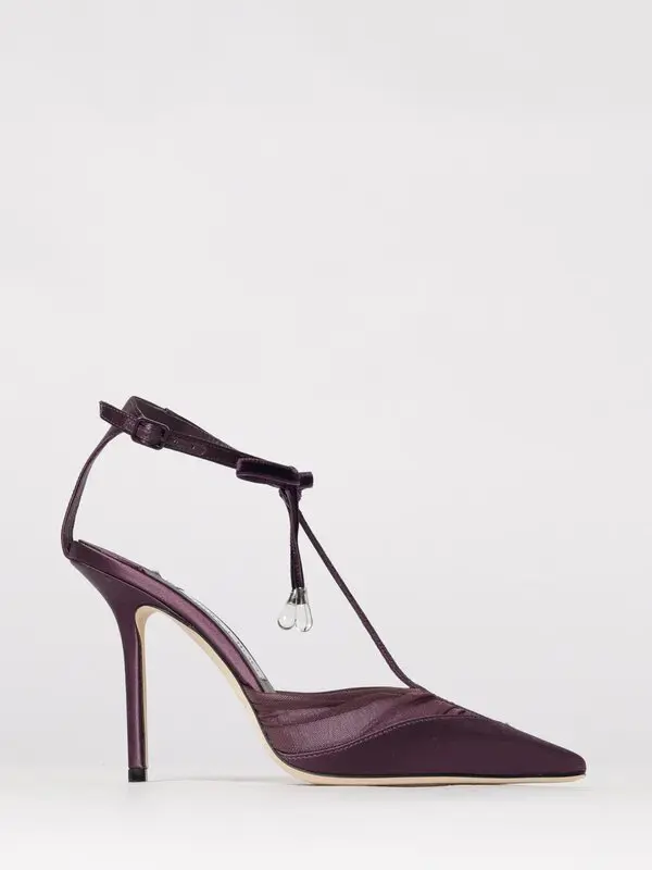JIMMY CHOO Satin And Tulle Afia Pumps - Violet
