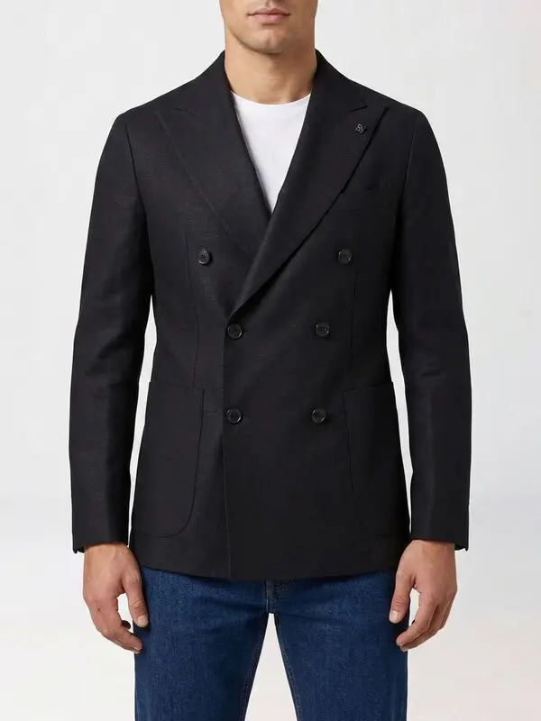 Tagliatore Double-breasted Virgin Wool Blend Blazer