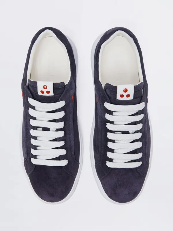 Peuterey Suede And Leather Lace-up Sneakers