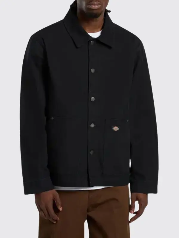 Dickies Canvas Shirt Jacket With Contrast Logo And Slash Pockets