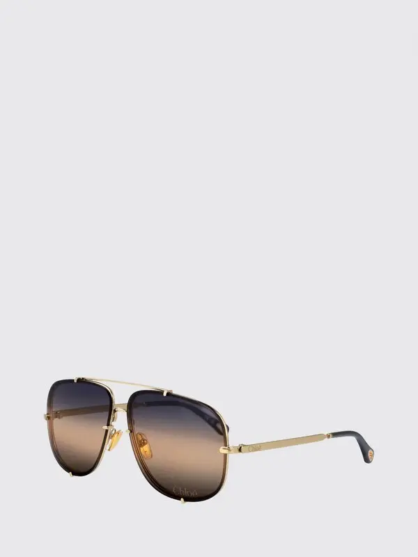 Chloé Metal Aviator Sunglasses - Grey