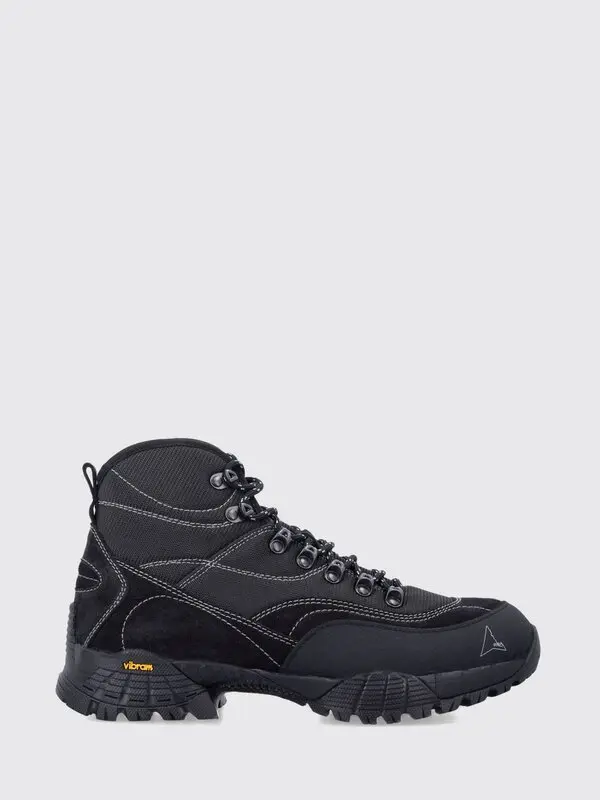 ROA Andreas Raw Mesh And Rubber Ankle Boots