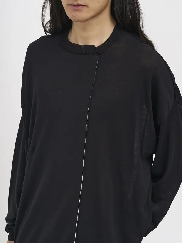 Isabel Benenato Cotton Crew Neck Pullover