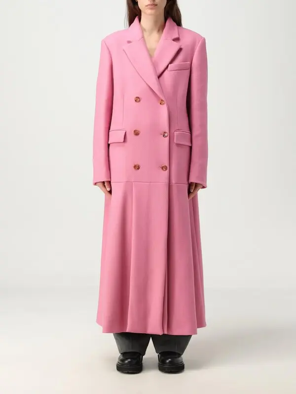 Vivetta Double Breasted Coat With Flared Skirt