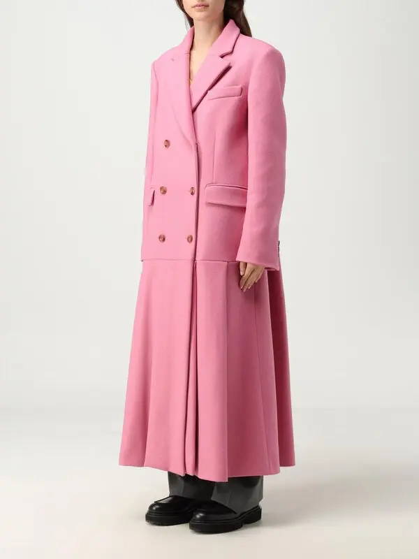 Vivetta Double Breasted Coat With Flared Skirt