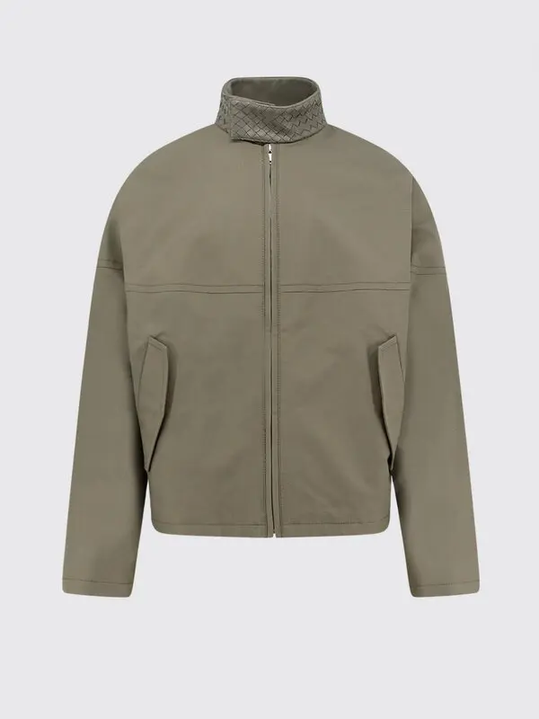 Bottega Veneta Cotton And Woven Leather Jacket