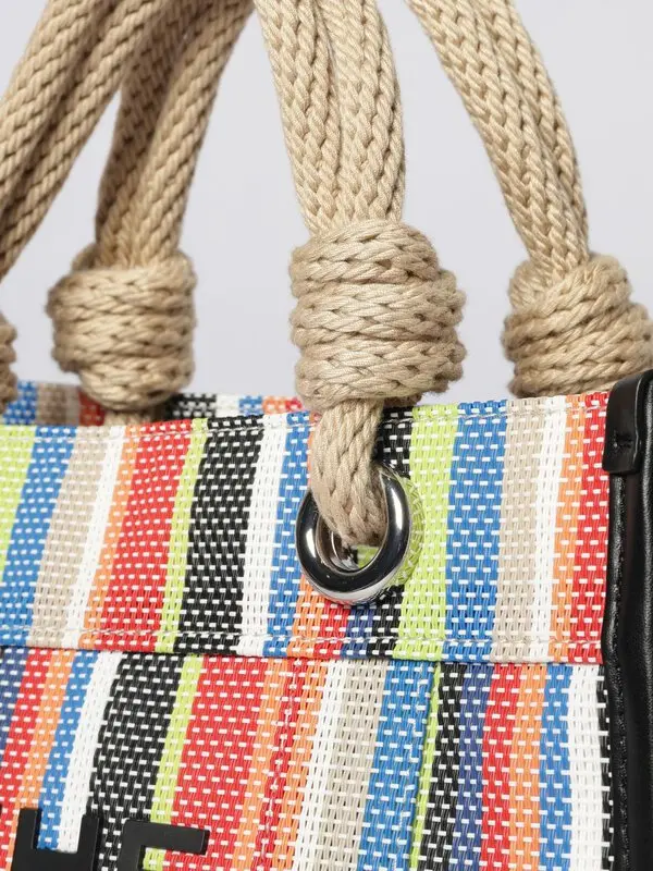 Marc Jacobs The Small Tote Bag In Multi Striped Pvc