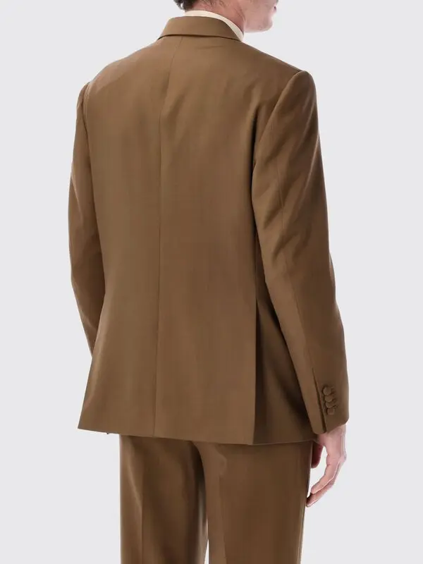 LARDINI Double-breasted Blazer In Pure Virgin Wool With Peak Lapels