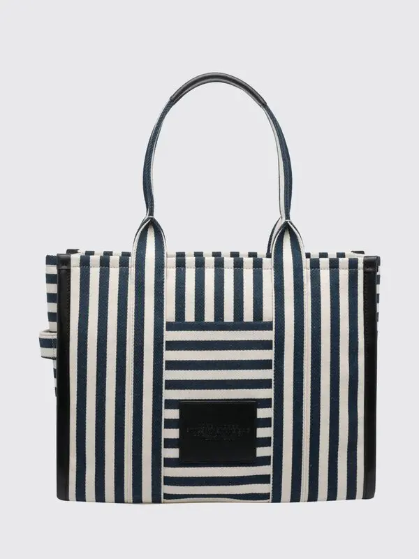 Marc Jacobs The Large Tote Bag In Striped Cotton
