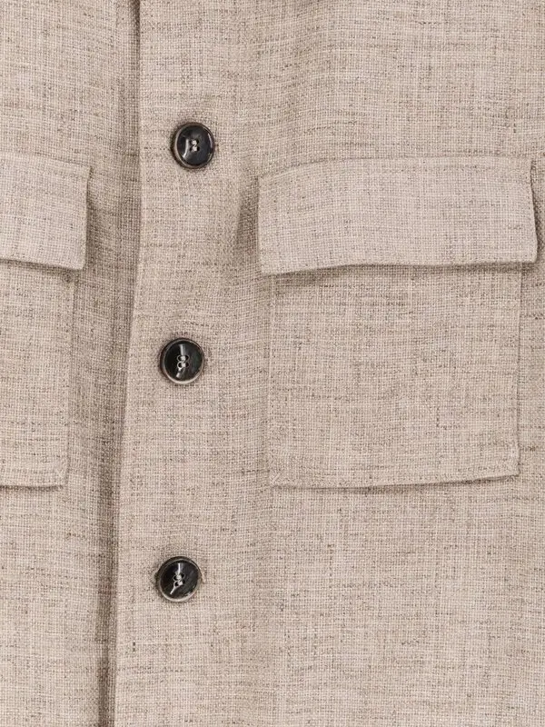 BOSS Virgin Wool Blend Overshirt