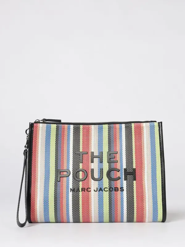 Marc Jacobs The Large Pouch In Striped Pvc