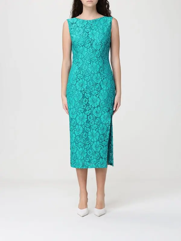Pinko Drupa Midi Lace Dress - Green