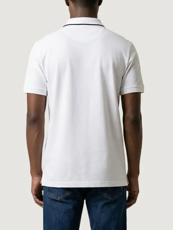 BOSS Cotton Polo Shirt With Logo - White