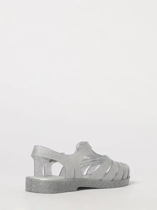 Melissa Glitter Pvc Fisherman Sandals With Low Heel - Silver