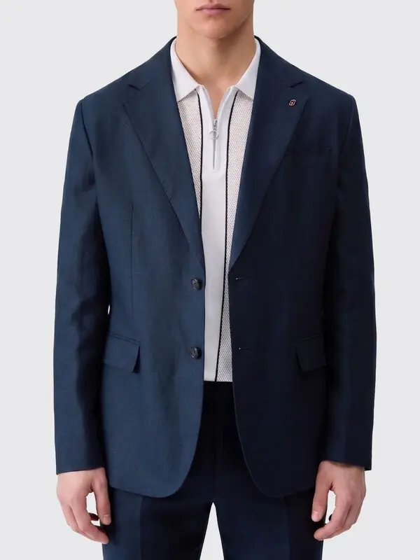 Liu Jo Single-breasted Linen Blazer With Classic Lapels And Flap Pockets