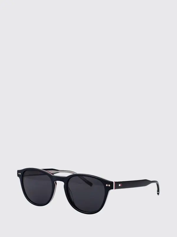 Tommy Hilfiger Rounded Acetate Sunglasses With Contrasting Logo