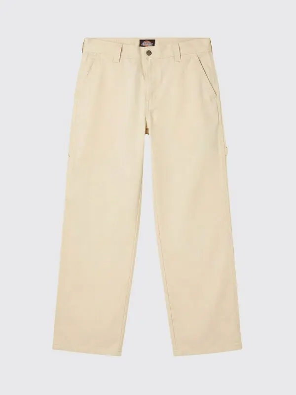 Dickies Wide Leg Cotton Carpenter Pants With Contrast Back Logo