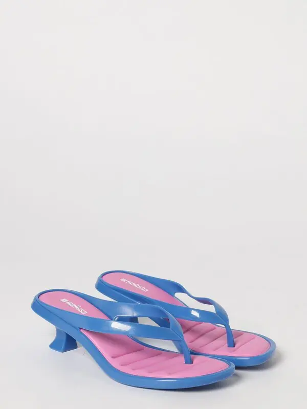 Melissa Pvc Thong Sandals With Open Toe And Medium Heel