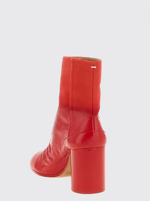 MAISON MARGIELA Tabi Ankle Boots In Naplak Leather With Cylindrical Heel