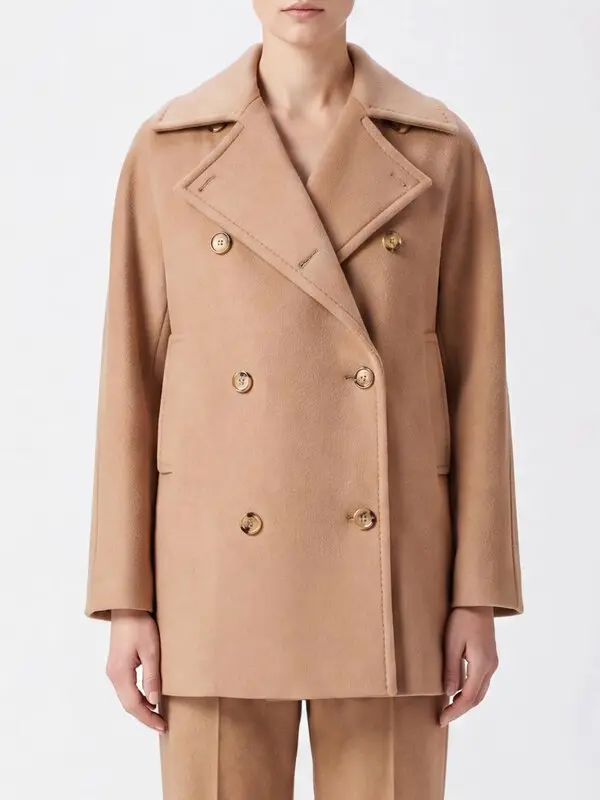 Max Mara Double Breasted Coat - Beige