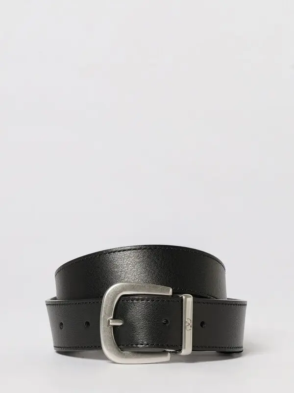 Valentino Garavani Reversible Leather Belt - Black