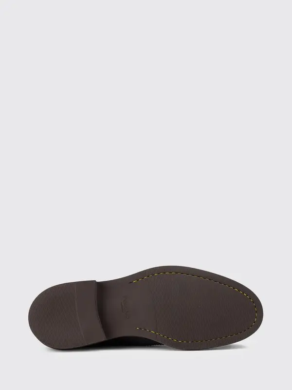 DOUCAL'S Hammered Leather Brogue Derby - Cocoa