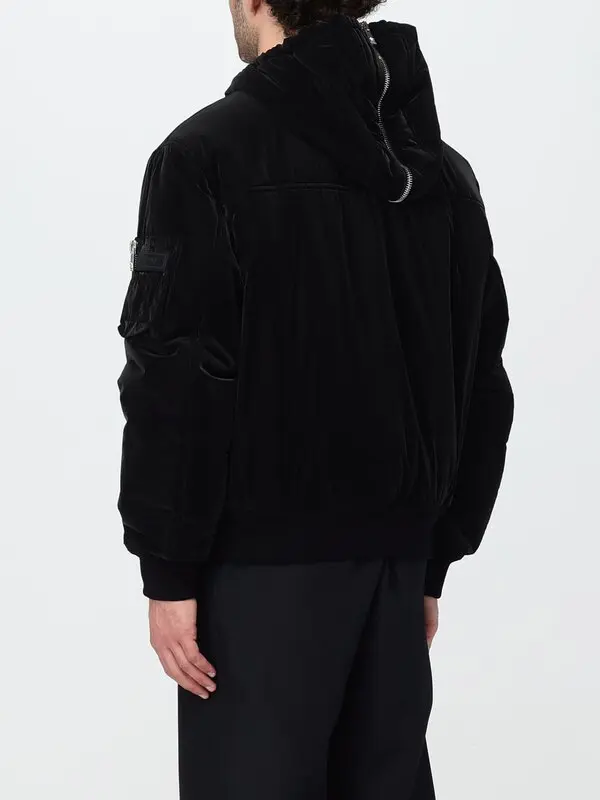 Versace Zip-up Velvet Bomber Jacket