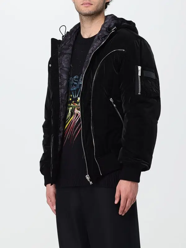Versace Zip-up Velvet Bomber Jacket