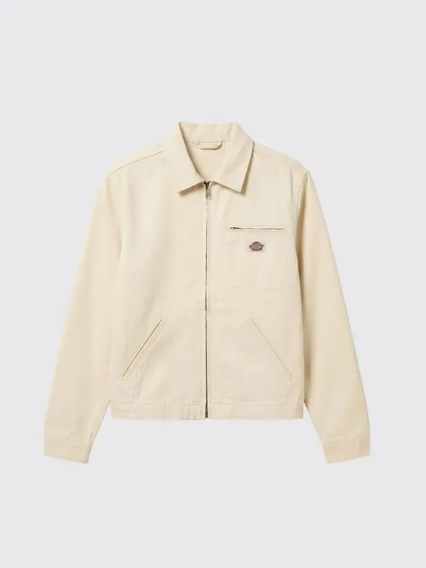 Dickies Canvas Shirt Jacket With Zip Closure And Contrast Logo