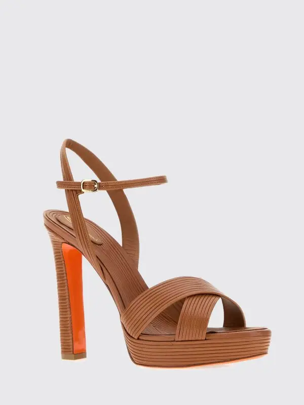 Santoni Laureen High Heel Sandals With Stiletto Heel And Ankle Strap
