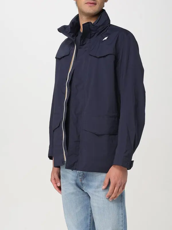 K-WAY Manuel Stretch Nylon Jersey Jacket - Blue