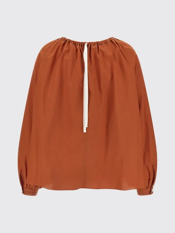 Marni Cotton Long-sleeved Blouse With Crew Neck