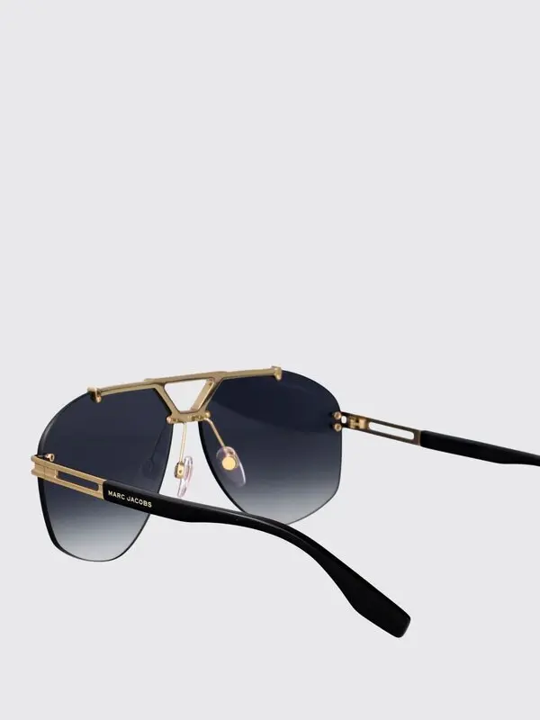 Marc Jacobs Aviator Sunglasses In Titanium With Double Bridge