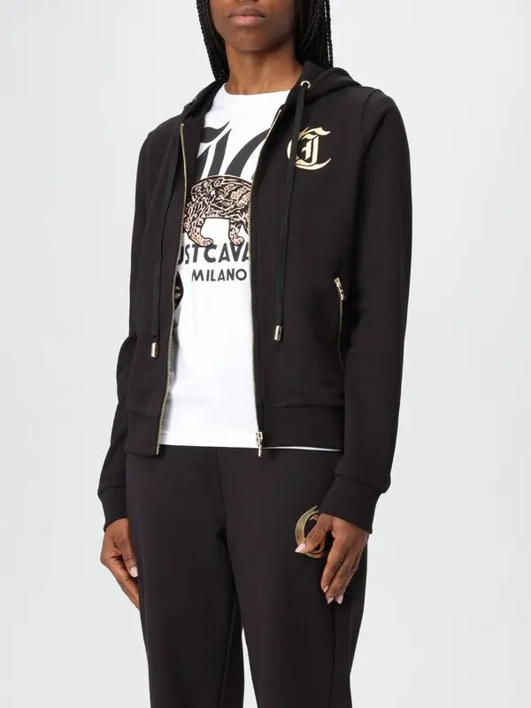 Just Cavalli Hooded Zip-up Sweatshirt