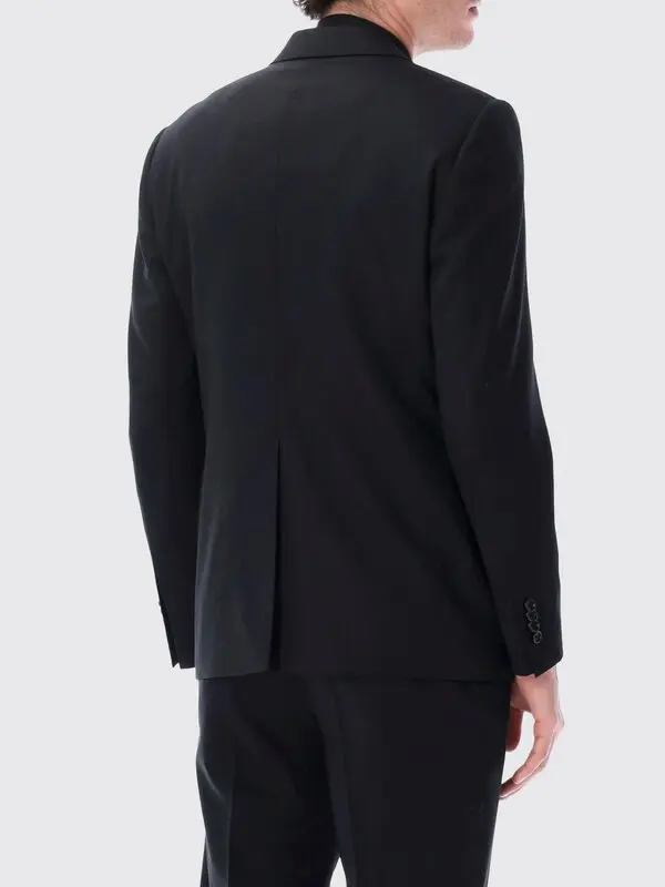 LARDINI Single-breasted Stretch Wool Suit With Classic Lapels
