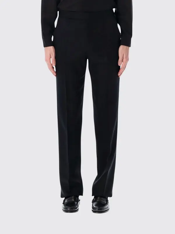 LARDINI Slim Fit Tailored Pants In Viscose And Silk Blend