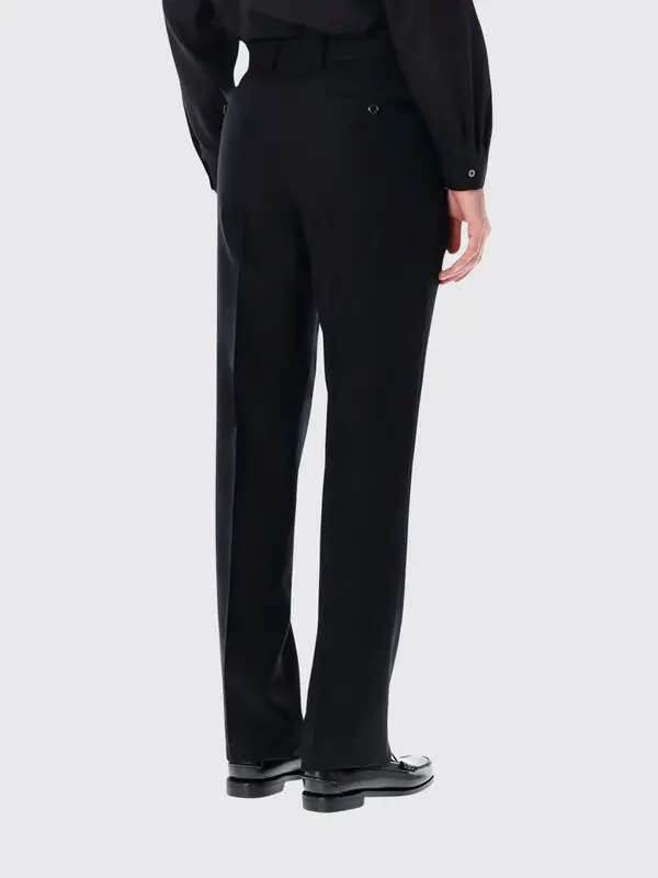 LARDINI Slim Fit Tailored Pants In Viscose And Silk Blend