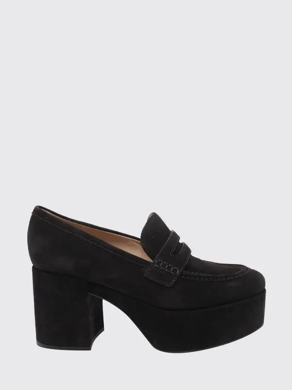 GIANVITO ROSSI Suede Leather Platform Pumps