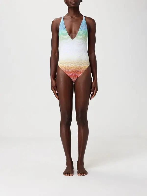 Missoni Metallic Polyester One-piece Swimsuit