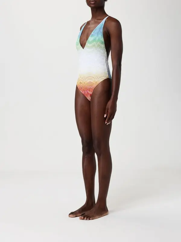Missoni Metallic Polyester One-piece Swimsuit