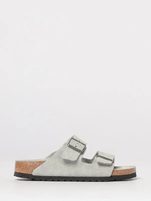 BIRKENSTOCK Arizona Suede Sandals - Grey