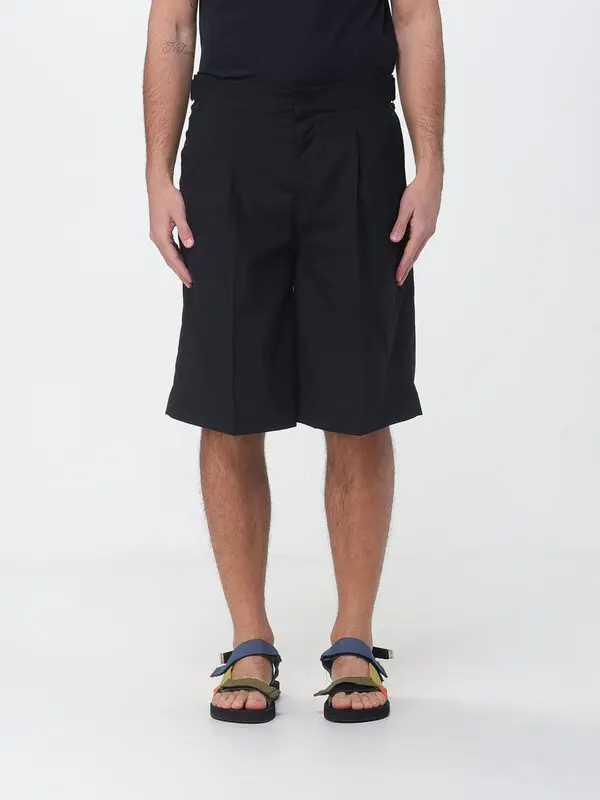 PT TORINO Tailored Cotton Shorts - Black